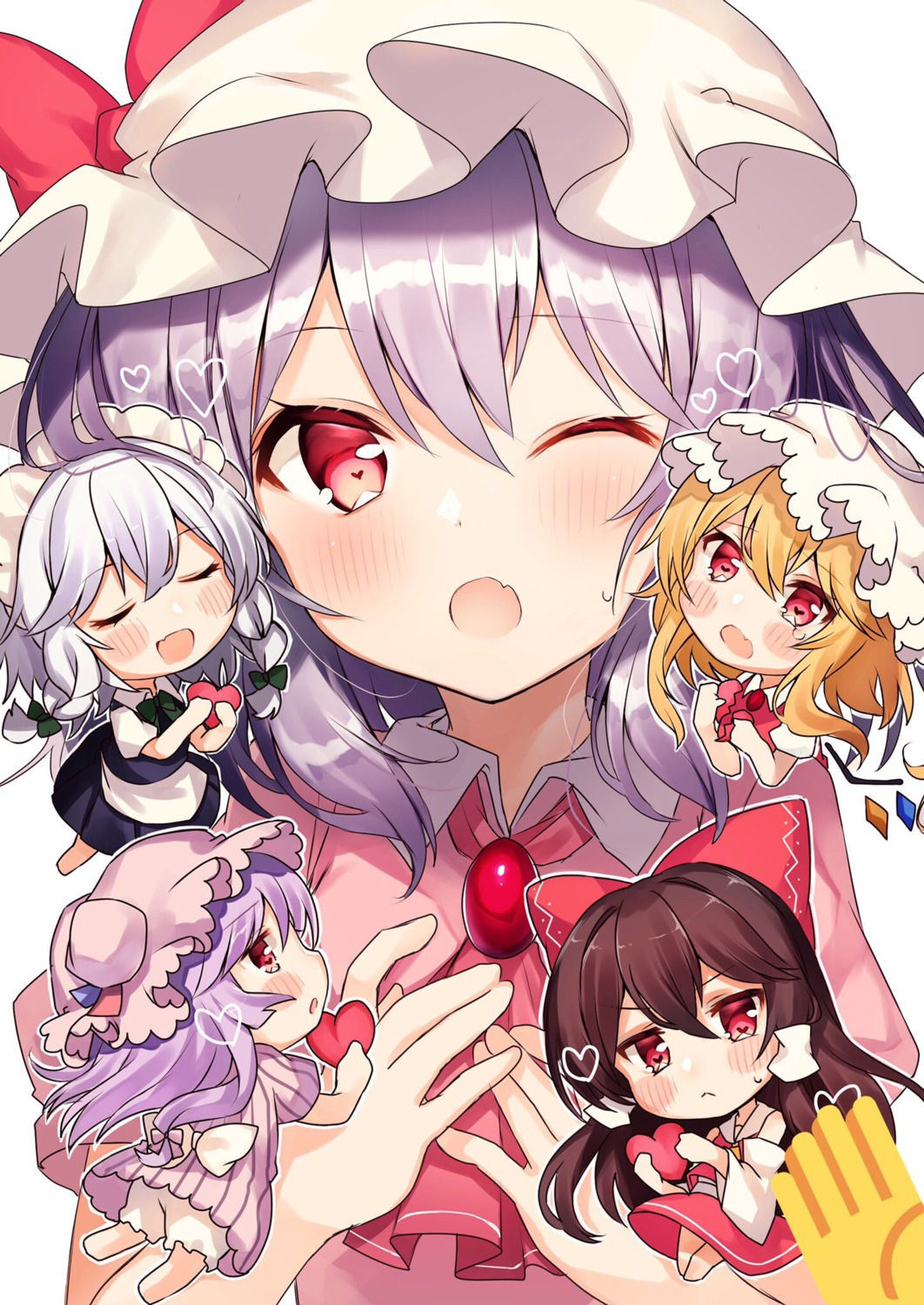 nenobi (nenorium) touhou flandre scarlet hakurei reimu izayoi sakuya patchouli knowledge remilia ...